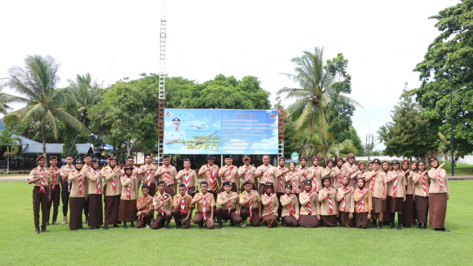 Persami dan Penerimaan Tamu Pramuka Saka Dirgantara Lanud J.A.Dimara ...