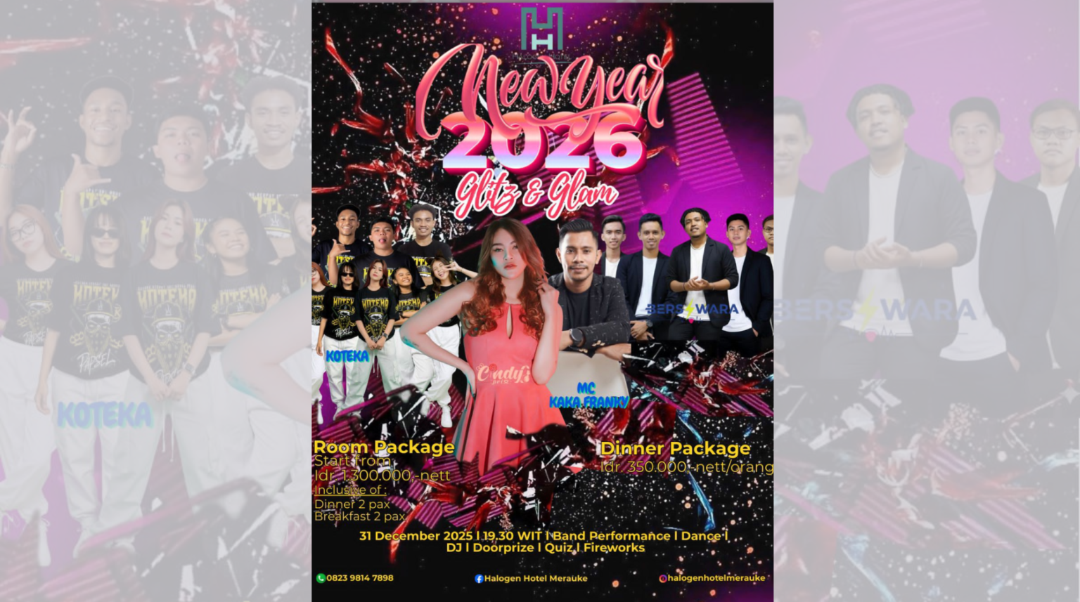 Spektakuler! Halogen Hotel Siap Sambut 2026 dengan Kemilau "New Year ...